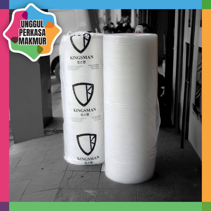 Jual Bubble Wrap Standard Roll Besar Clear Putih Bening 125cm X 50m ...