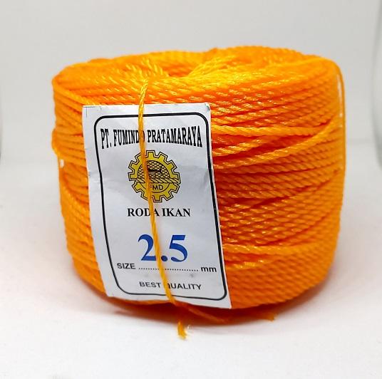 Jual Tali tambang tampar Plastik Nylon Kenur Ukuran 2,5mm - Kuning ...