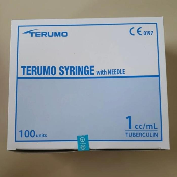 Jual Spuit Syringe 1 cc Terumo / Tuberculin 1cc Terumo isi 100 pcs ...