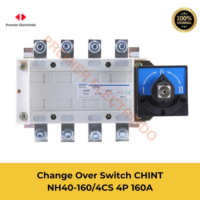 Jual COS CHINT NH40-160/4CS Change Over Switch 4P 160A - CHINT NH40 Series - Jakarta Pusat ...