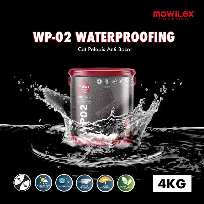 Jual Mowilex WP02 (Warna Pabrik) / Cat Waterproofing Galon 4Kg - Kab. Tangerang - Gading Sakti ...