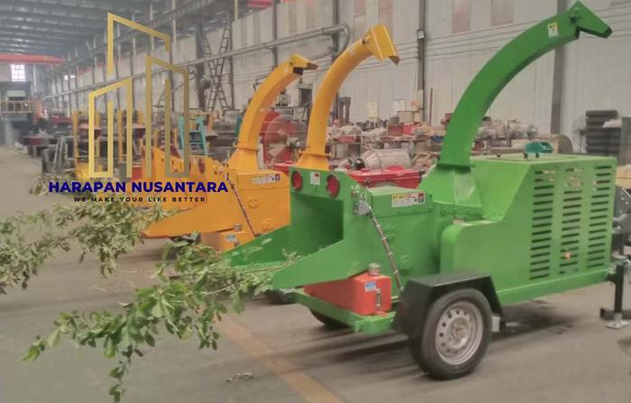 Jual Mobile Wood Chipper (Mesin pencacah kayu) kapasitas 2 Ton/jam ...