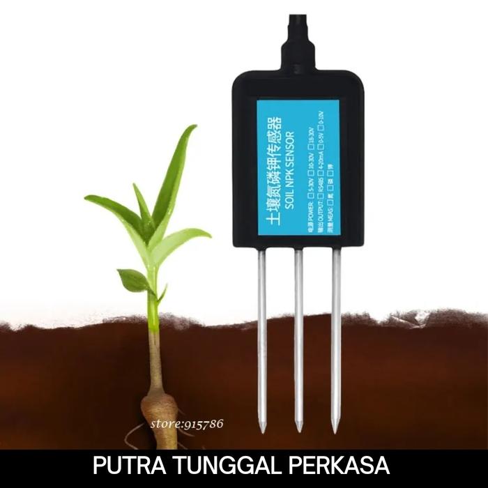 Jual RS485 Soil NPK Sensor nitrogen phosphorus Potassium tester 3 in 1 ...