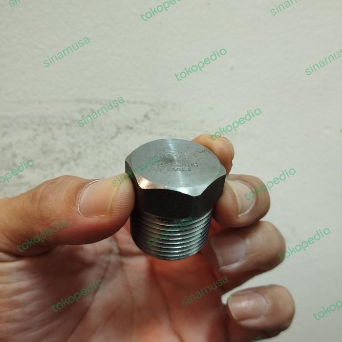 Jual Plug/Dop Besi A105 3000 Psi NPT 3/4 " inchi Drat Luar - Jakarta ...