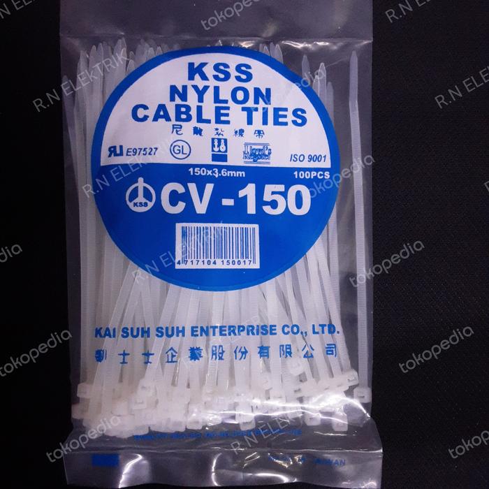 Jual Kabel Ties KSS 15 CM / CV 150 / Kabel Ties KSS CV150 / Kabel tis ...