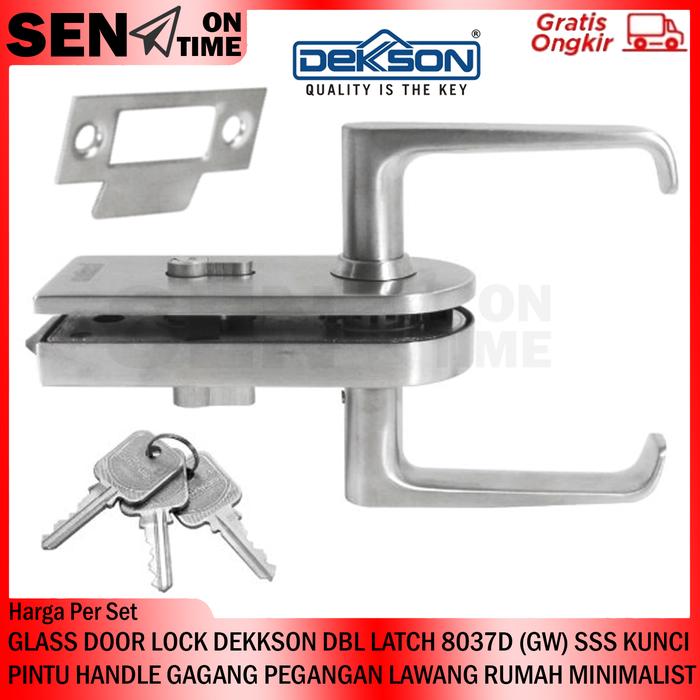 Jual GLASS DOOR LOCK DEKKSON DBL LATCH 8037D (GW) SSS KUNCI PINTU ...