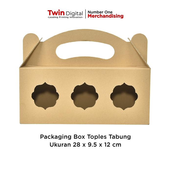 Jual Box Kardus Isi 3 Toples / Kardus Packaging Usaha Kue - Corrugated ...