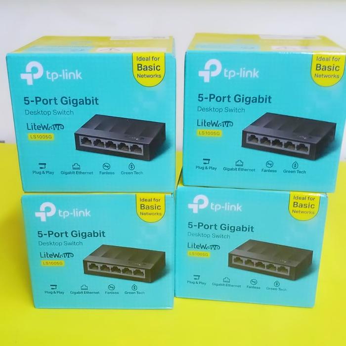 Jual Switch HUB TP-Link LS1005G TPLink 5-Port Gigabit 10/100/1000Mbps resmi - Jakarta Barat ...