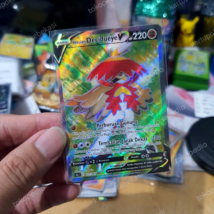 Jual Hisuian Decidueye V SR S9a 077/067 kartu pokemon TCG Indonesia - Kota Bekasi ...