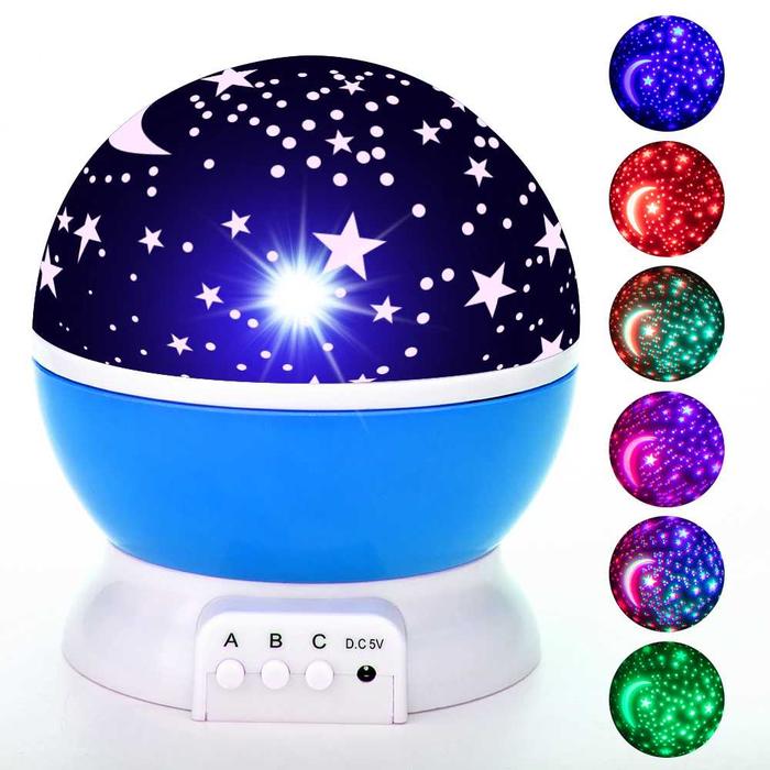 Jual Lampu Tidur Proyektor LED RGB Bulan Bintang Lampu Bintang Kamar ...