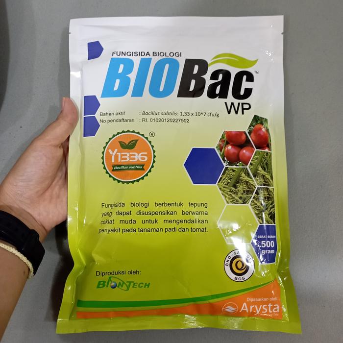 Jual BIOBAC WP 500g Fungisida Biologi Bacillus subtilis 1,33 x 10'7 cfu ...