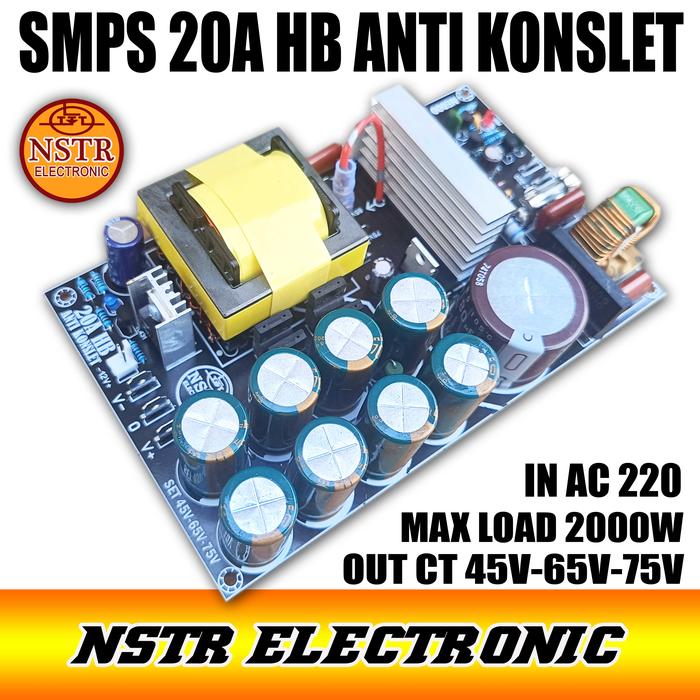 Jual SMPS 20A HB ANTI KONSLET SET VOLT 45V-65V-75V - Kab. Sumenep ...
