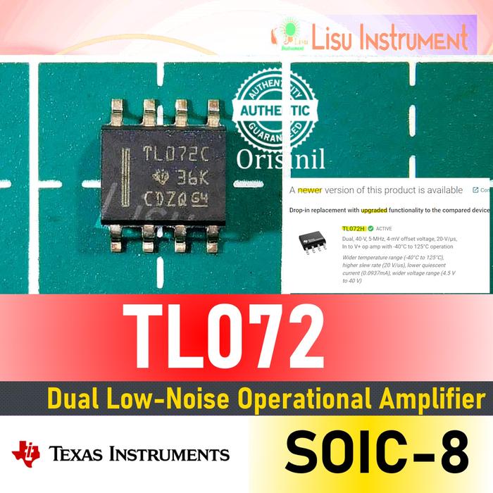 Jual ORIGINAL TL072CDR Low-Noise TL072 JFET-Input Op-Amp Texas Instrument - Kota Depok - Lisu ...