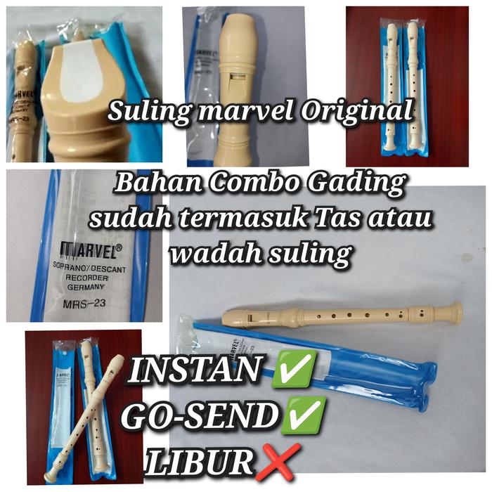 Jual SULING MARVEL PVC MRS-23 ALAT MUSIK TIUP SEKOLAHAN SERULING ...