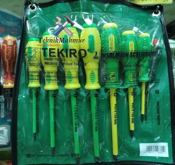 Jual Obeng set listrik 7 pcs obeng listrik original Tekiro - Jakarta ...