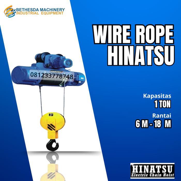 Jual Wire Rope 1 Ton 2 Ton 3 Ton 5 Ton Electric Hoist 12 Meter - 2 Ton ...
