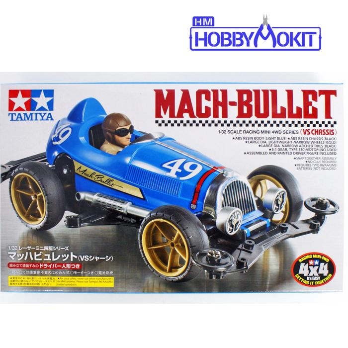 Jual Tamiya 18091 Mini 4WD Mach-Bullet VS Chassis 1/32 Scale - Kota ...
