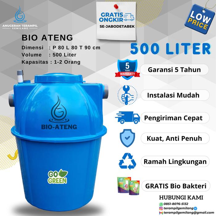 Jual Bio Septic Tank 500 Liter, Bio Ateng Tipe AG 500 - Jakarta Barat ...