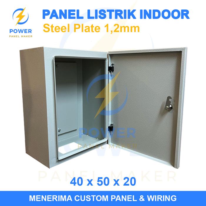 Jual Box Panel Listrik Indoor 50x40x20 SPHC 1.2mm RAL 7032 - 30x40x20 ...