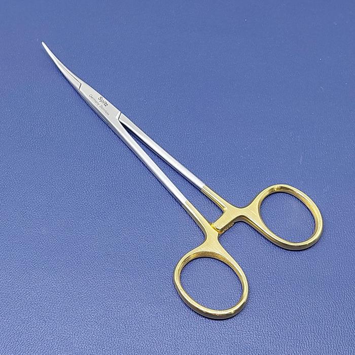 Jual No Scalpel Vasectomy Forcep Curved 14cm with Gold Handle - Spitz ...