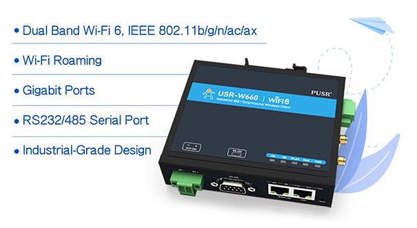Jual USR-W660 Serial to Wi-Fi 6 Converter Device Server - Jakarta Barat ...