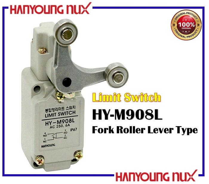 Jual Limit Switch Hanyoung HY-M908L Fork Roller Lever Type - Jakarta ...