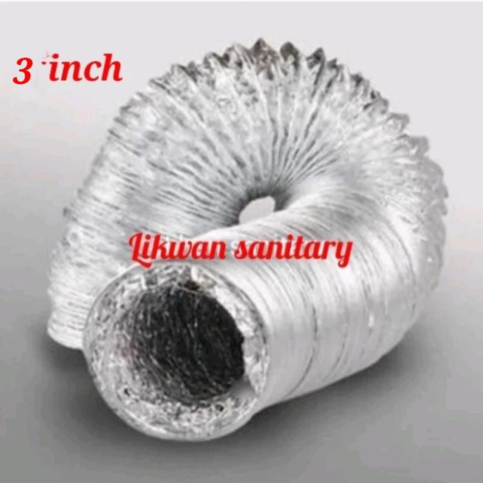 Jual Flexible pembuangan asap 3 inch / pipa crobong pembuangan 3 inch ...