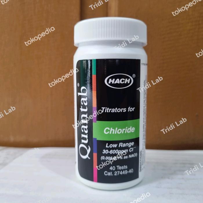 Jual Hach 27449-40 Chloride QuanTab Test Strips 30-600 mg/L - Jakarta ...