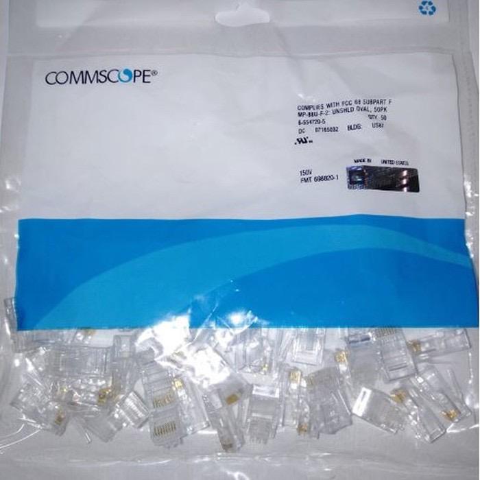 Jual AMP (commscope) konektor rj45 cat 5e ORIGINAL /konektor cat5e/rj ...