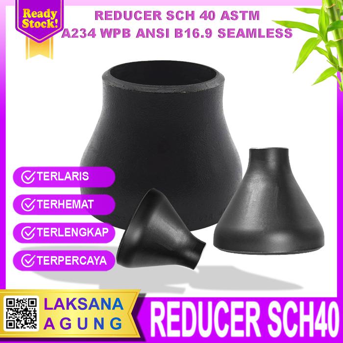 Jual Reducer concentric Sch 40 8 x 6 inch | Redcon Besi A234Wpb ...