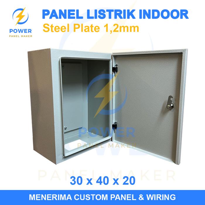 Jual Box Panel Listrik Indoor 50x40x20 SPHC 1.2mm RAL 7032 - 30x40x20 ...