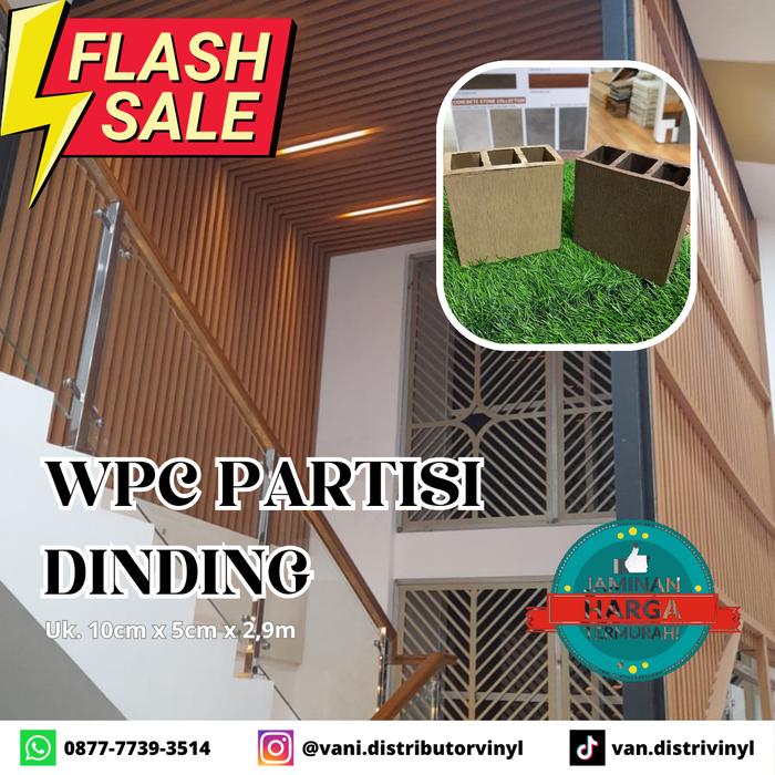 Jual WPC Outdoor Hollow Partisi 5cm x 10cm - Pembatas Sekat Ruangan ...