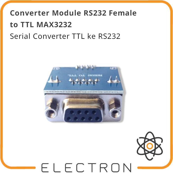 Jual Converter Module RS232 Female to TTL MAX3232 Serial DB9 MAX232 3 ...