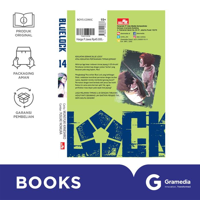 Jual Komik Blue Lock 14 (muneyuki Kaneshiro,yusuke Nomura) Di Seller ...
