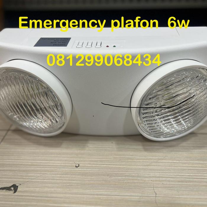 Jual lampu emergency led mata kucing 6w tempel plafon emergency led ...