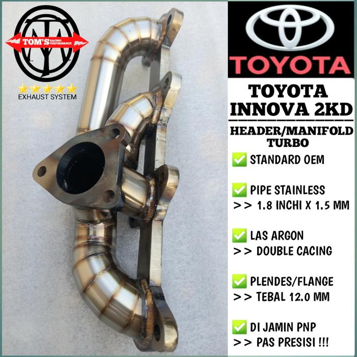 Promo HEADER TOYOTA INNOVA / FORTUNER DIESEL 2KD TURBO - Kab ...
