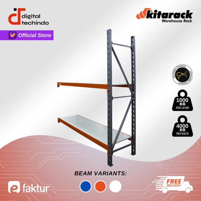 Promo Rak Gudang Besi 1 Ton per Layer Rack Gudang 3 Meter Jointer Rack ...