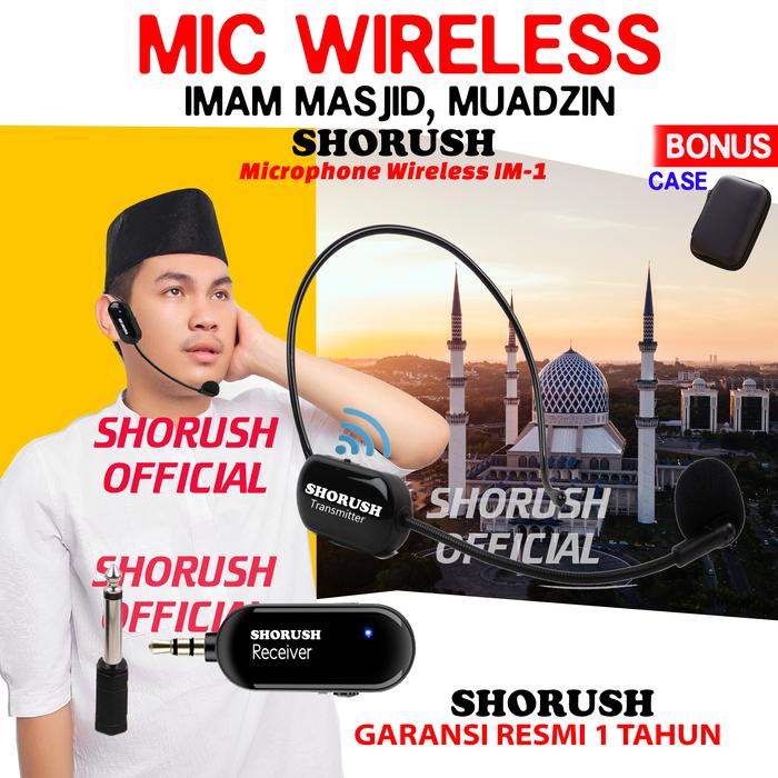 Jual Shorush IM 1 Mikrofon Mic Clip On Wireless Presentasi Tur Imam Masjid - Kab. Malang ...