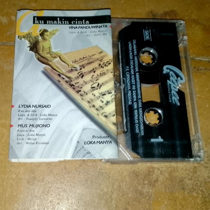 Jual kaset pita:ku makin cinta(Vina panduwinata,Lydia nursaid,Mus ...