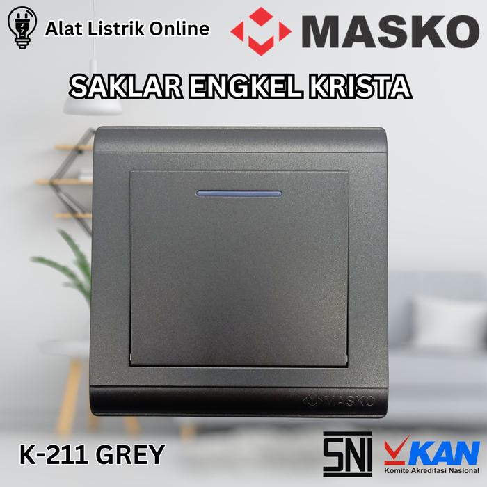 Jual MASKO IB SAKLAR SERI GREY K-211 (K-211) KRISTA TUNGGAL SINGLE SNI ...