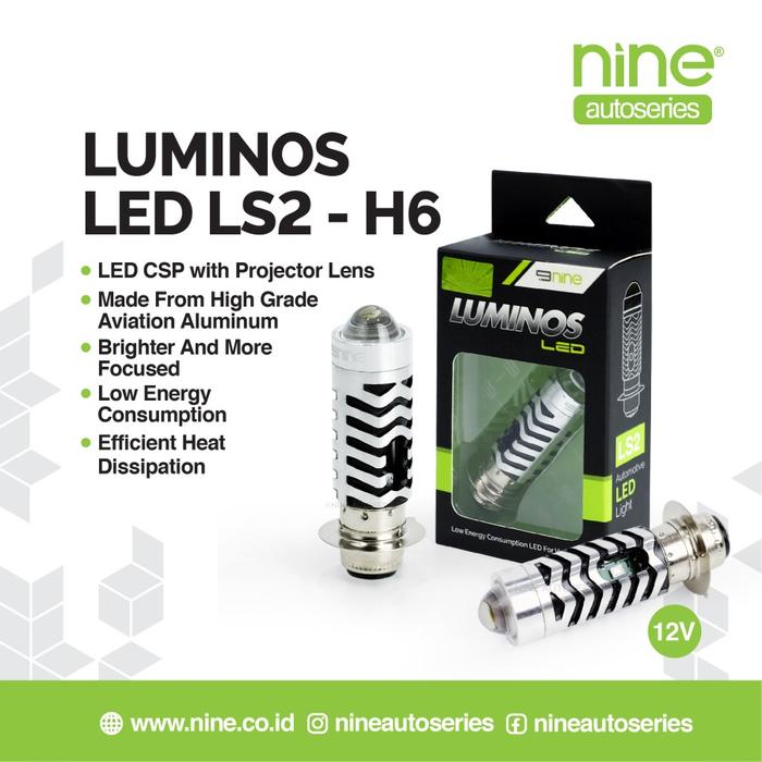 Jual LUMINOS LED H6 LASER LAMPU DEPAN 2 WARNA BEAT FI VARIO 125 MIO M3 ...