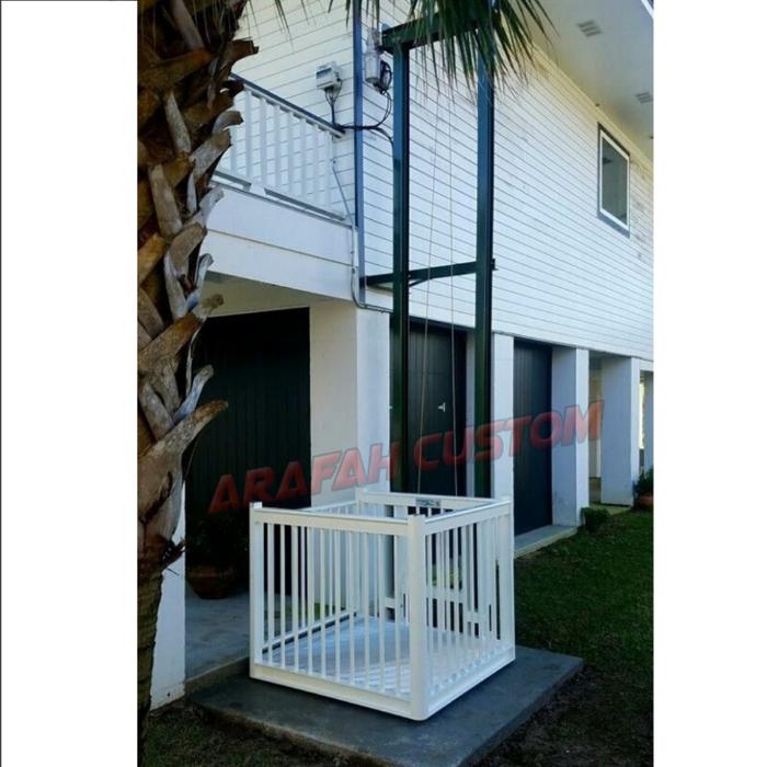 Jual Lift Barang Dan Orang Rumahan Gudang Minimalis Berat 600Kg Full ...