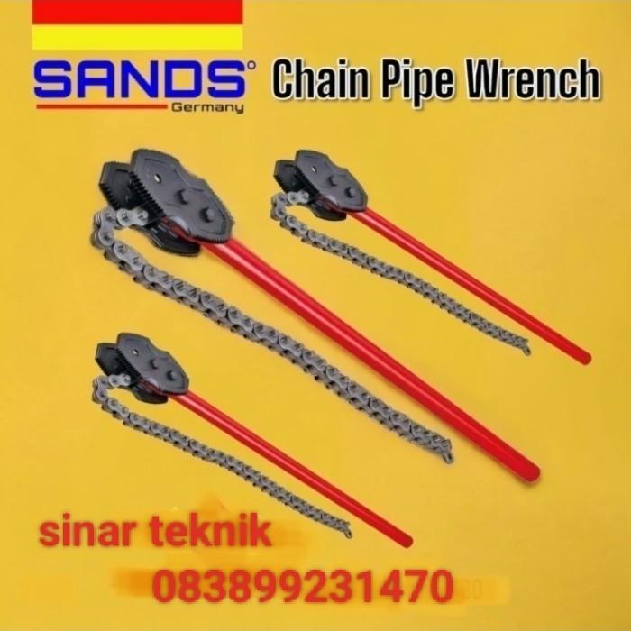 Jual chain pipe wrench - kunci pipa rantai 10 inchi sands - Jakarta ...