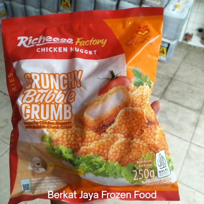 Jual Richeese Factory Chicken Nugget Crunchy Bubble Crumb 250 gr Nugget ...