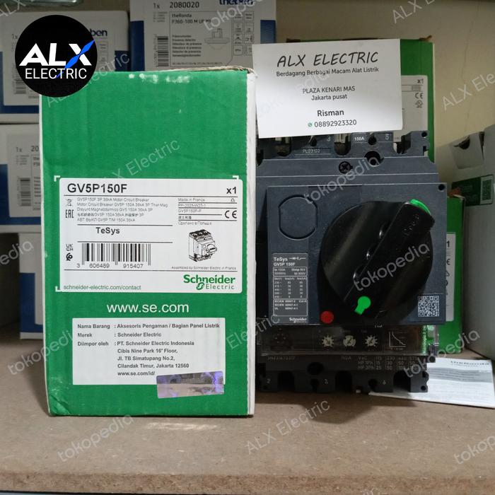 Jual MOTOR CIRCUIT BREAKER SCHNEIDER GV5P150F 3P 150A 36KA GV5P ...