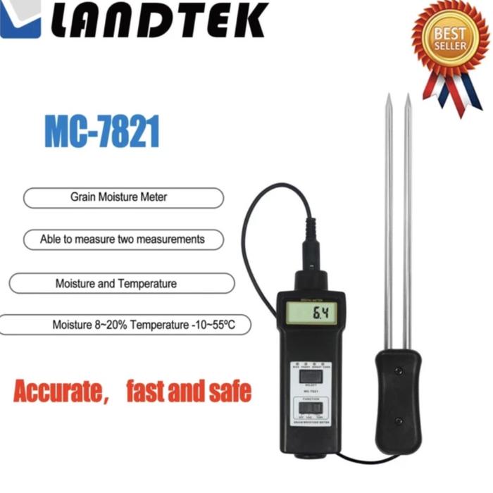 Jual Moisture Tester MC-7821 Grain MC Meter Landtek MC7821 Jagung Beras ...
