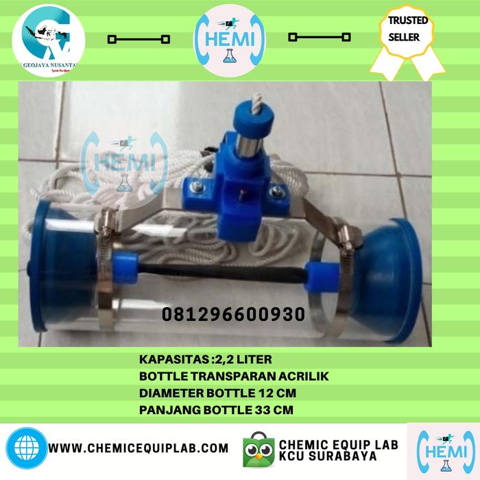 Jual 2200ML ALAT UJI SAMPEL AIR WATER SAMPLER HORIZONTAL 2.2 LITER ...
