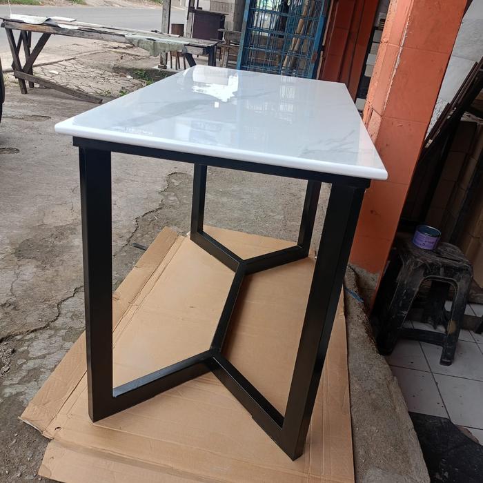 Jual Meja makan granite, meja guru, meja minimalis +hollo 1set 60X120 ...