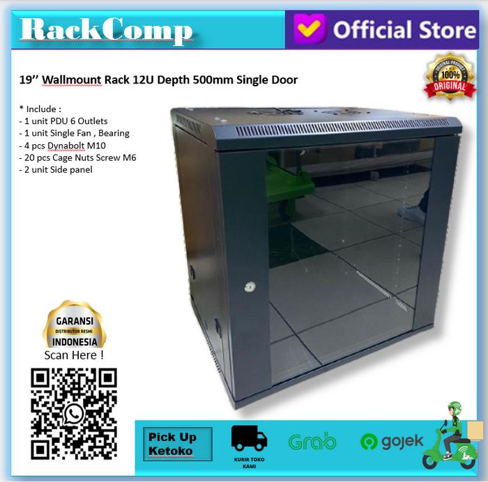 Jual Wallmount Rack 12u / Rack Server 12u / Standing Rack 12u Depth ...