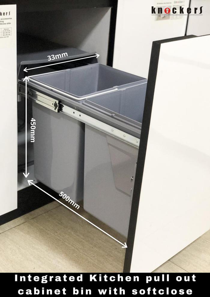 Jual 1 SET TONG / TEMPAT SAMPAH KABINET DAPUR + REL LENGKAP WB 40L ...